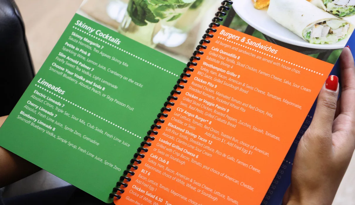 Printed Menus - Idea Makers